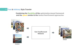 Arbitrary style transfer in real time with adaptive instance normalization | PPT