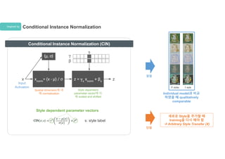Arbitrary style transfer in real time with adaptive instance normalization | PPT