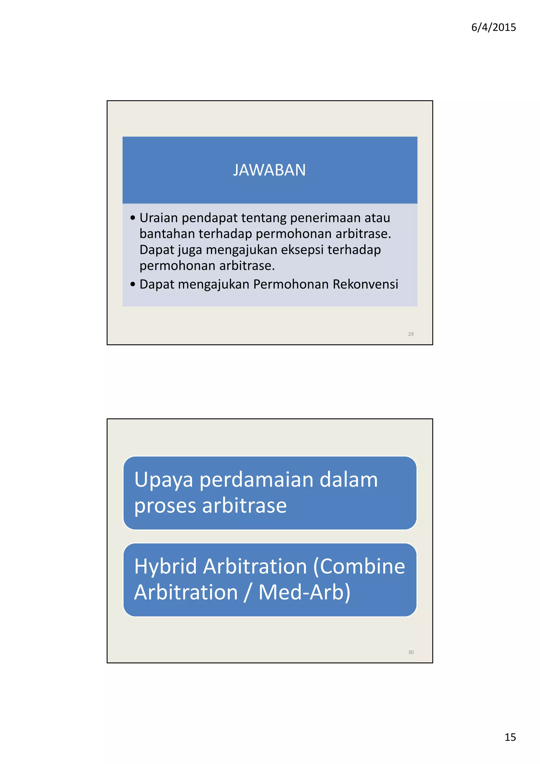 ARBITRASE By Badan Arbitrase Nasional Indonesia | PDF
