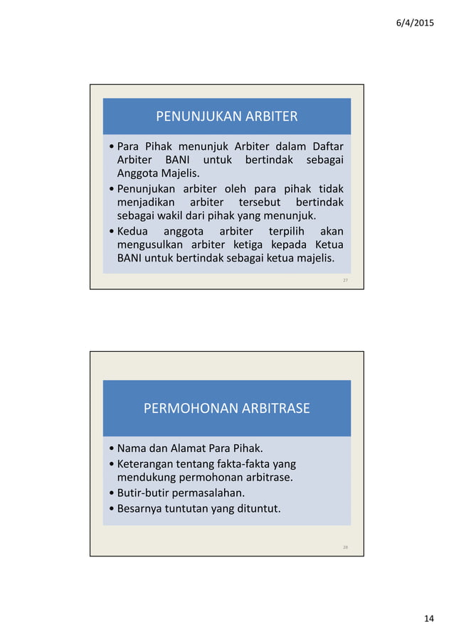 ARBITRASE By Badan Arbitrase Nasional Indonesia | PDF