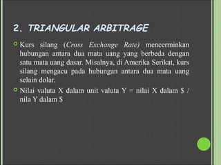 Arbitrasi internasional dan paritas suku bunga | PPT