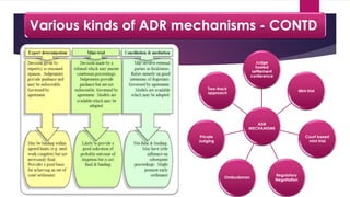 ALTERNATIVE DISPUTE RESOLUTION- ISSUES AND CHALLENGES | PPTX
