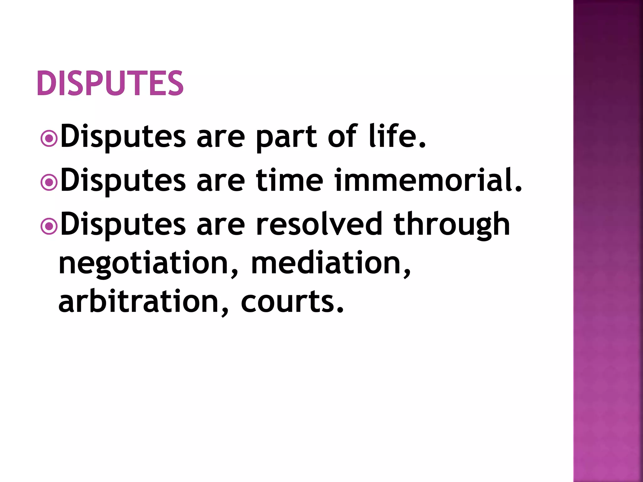 Project dispute avoidance and mitigation through conciliation and ...