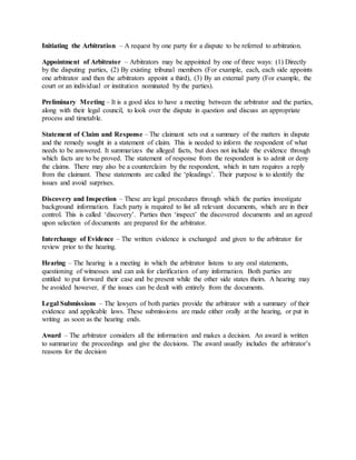 Arbitration | DOCX