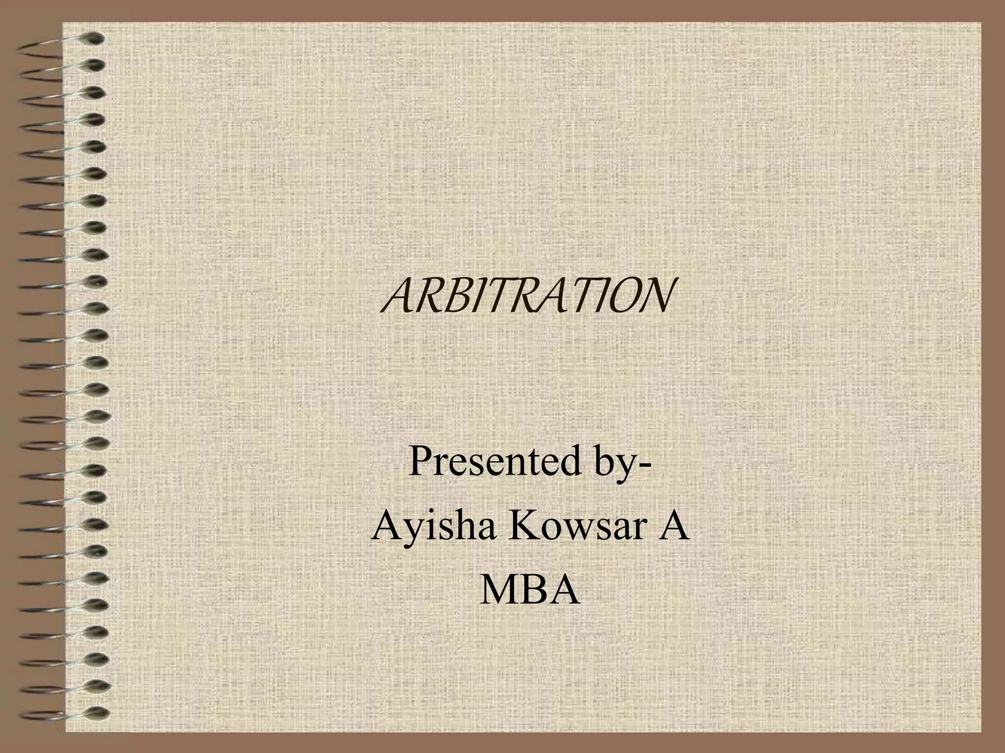 Arbitration | PPT