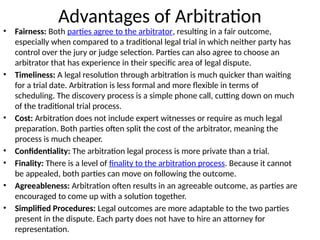 About Arbitration in Indian constitution and law | PPTX