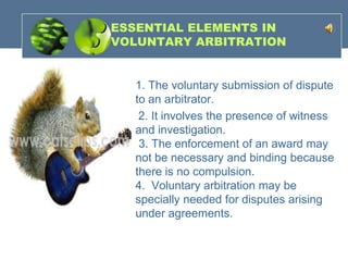 Arbitration and adjudication | PPTX