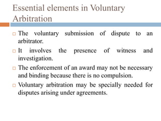 Arbitration and Adjudication | PPTX