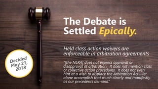 Arbitration Agreements + Class Action Waivers | PPT