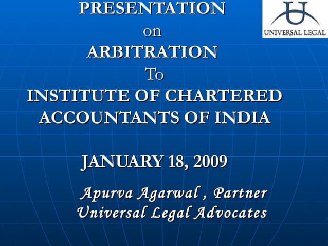 Arbitration And Conciliation | PPT