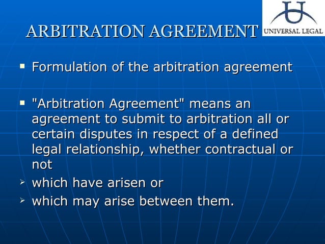 Arbitration And Conciliation | PPT