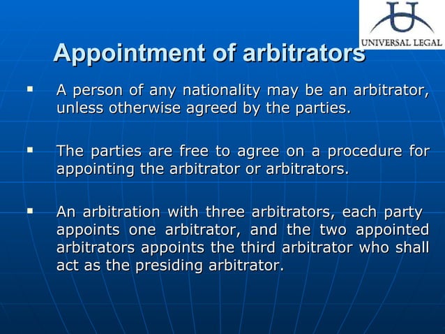 Arbitration And Conciliation | PPT