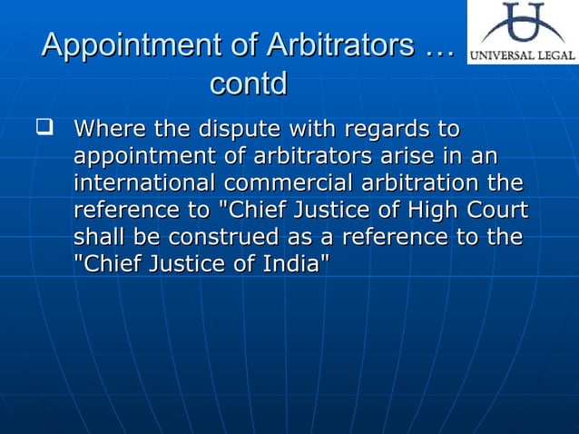 Arbitration And Conciliation | PPT