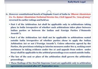 Arbitration in India- an outlook by Rupendra Porwal, RallyMark Legal | PDF