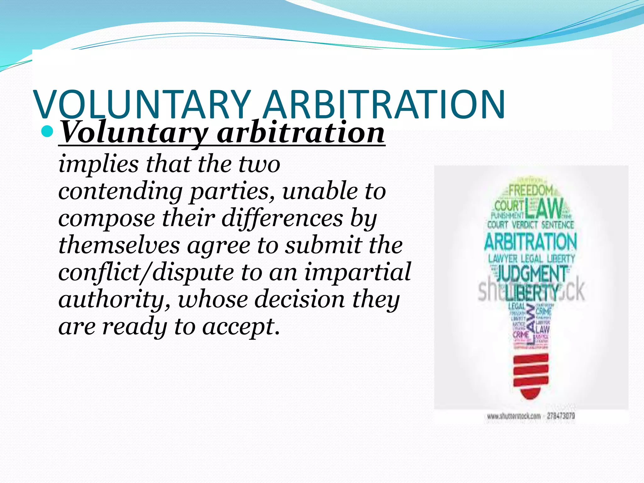 Arbitration & its types | PPTX