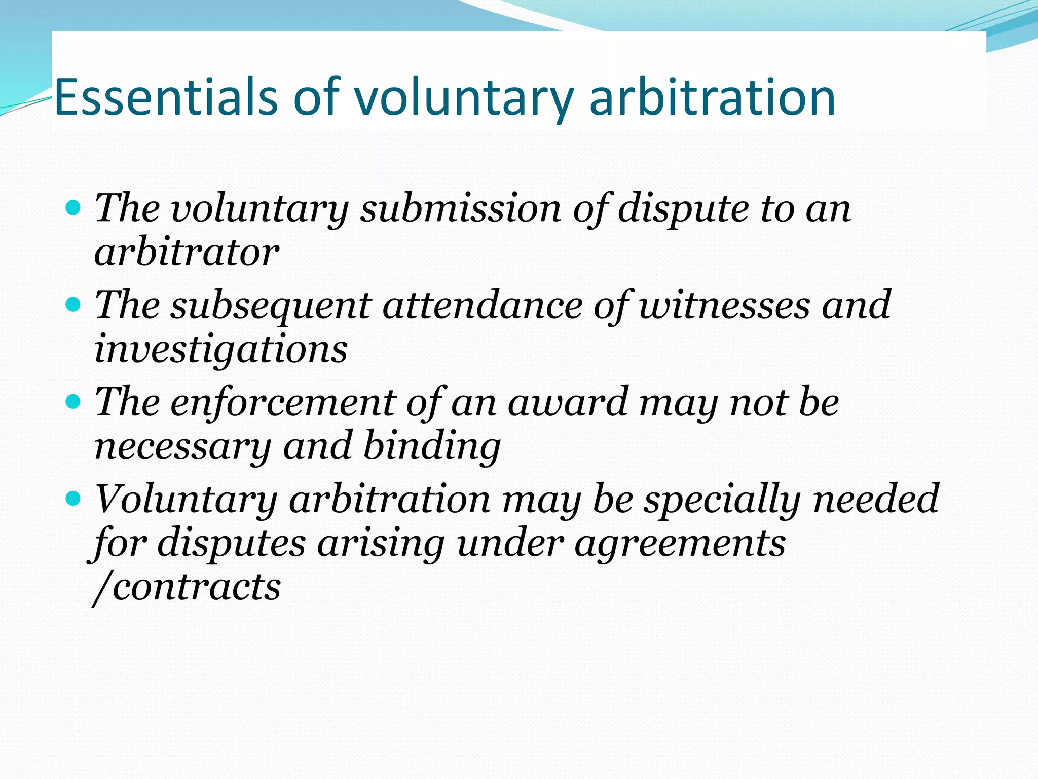 Arbitration & its types | PPTX