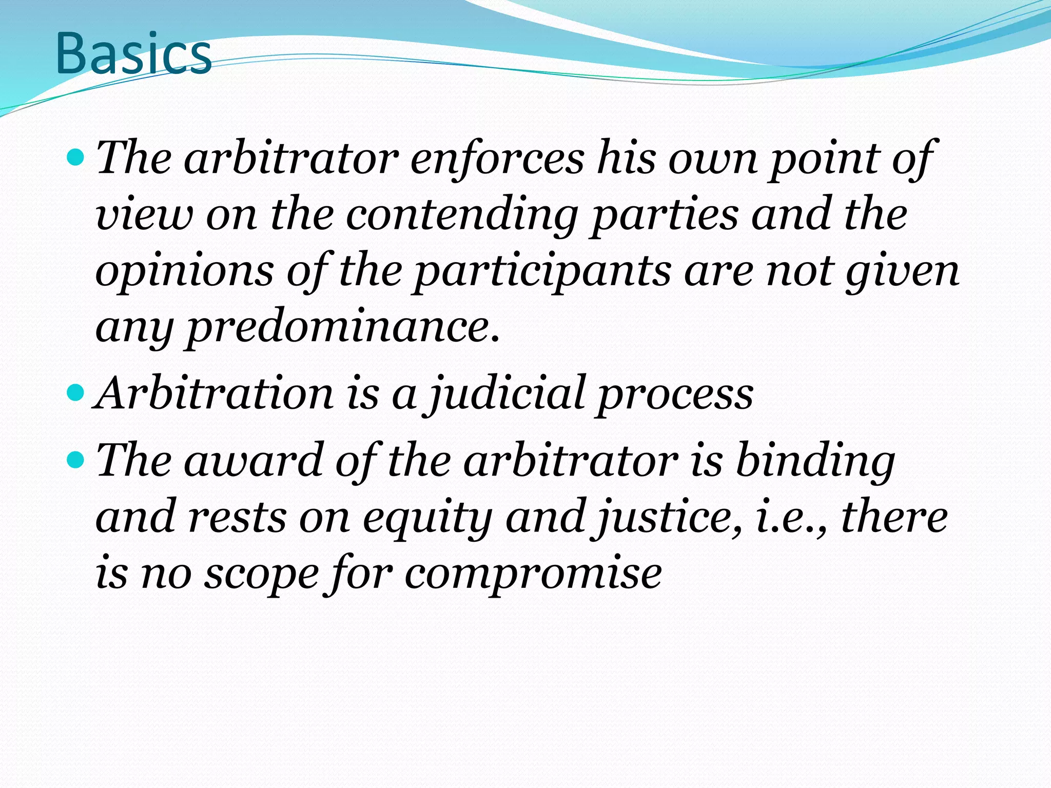 Arbitration & its types | PPTX