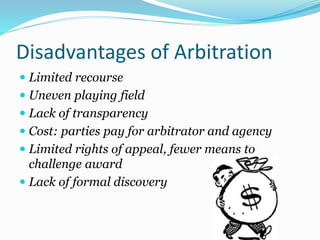 Arbitration & its types | PPTX