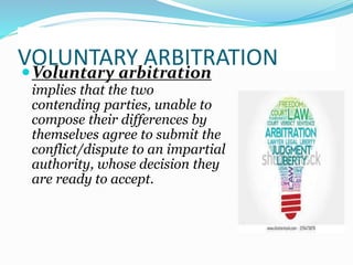 Arbitration & its types | PPTX
