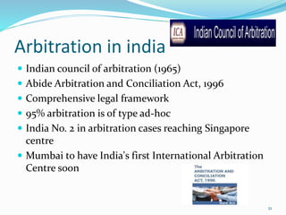 Arbitration & its types | PPTX