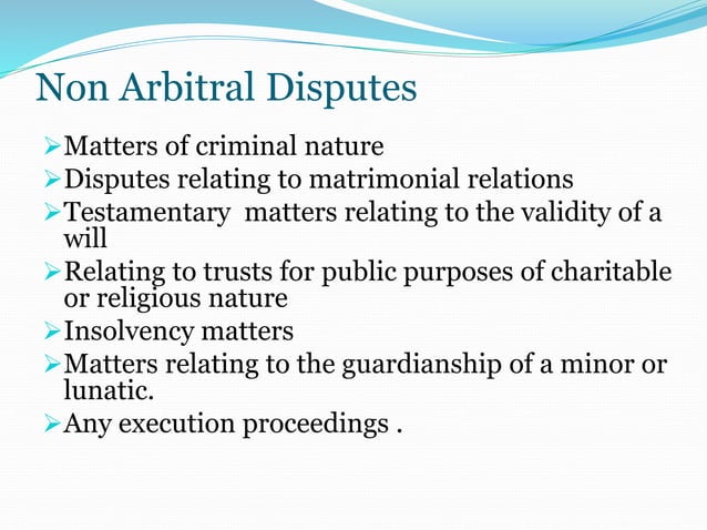 Arbitration & its types | PPTX | Law