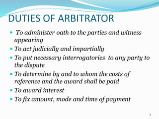 Arbitration & its types | PPTX