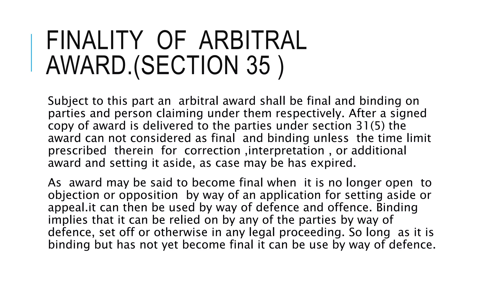 Arbitration law. | PPTX