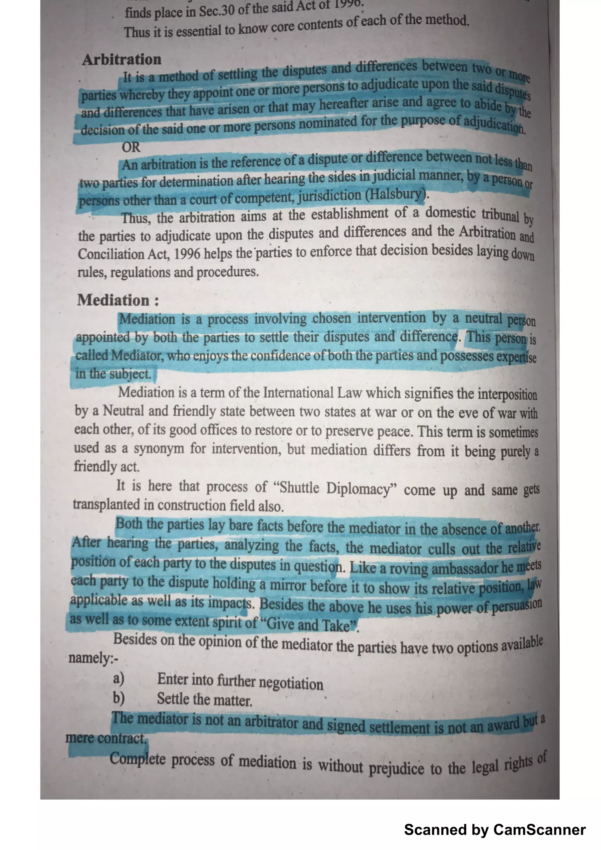 Arbitration mediation & conciliation | PDF