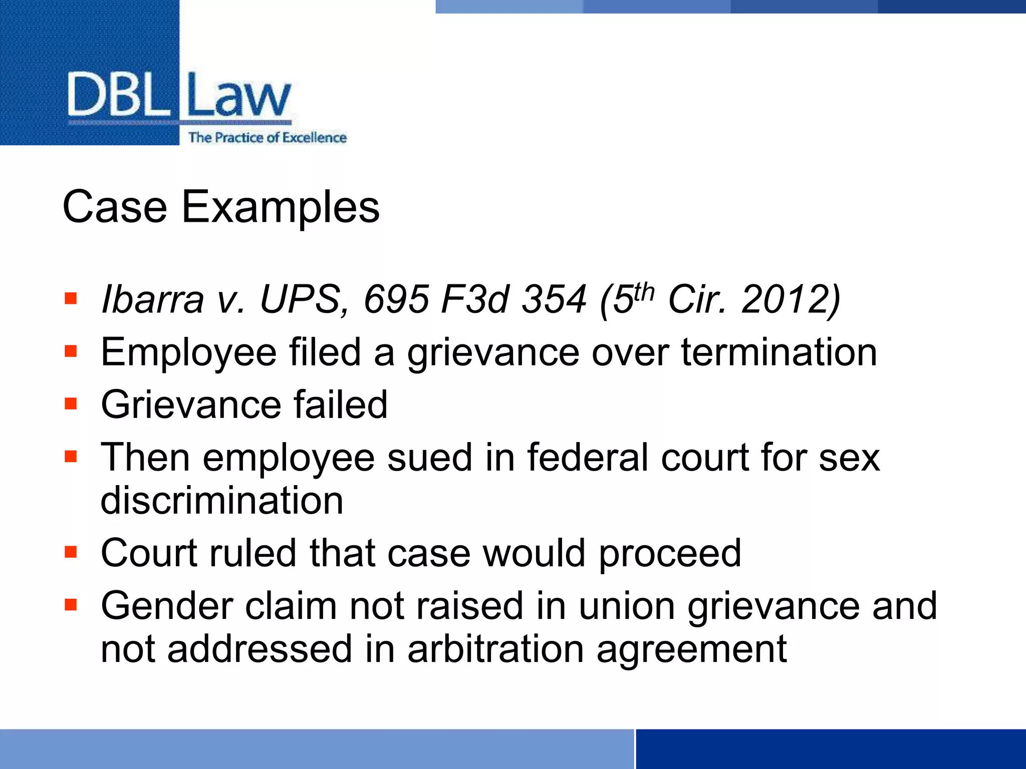 Arbitration of Employment Claims: The Basics | PPTX