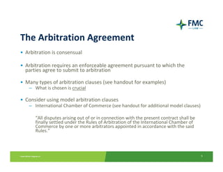 The Anatomy of a Commercial Arbitration - An Arbitration from Start to ...
