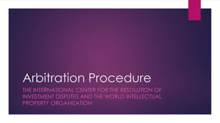 Arbitration procedure | PPTX