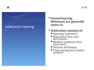 Arbitration processpt1 | PPT