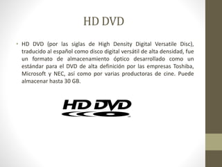 UNIDADES Y DISCOS OPTICOS | PPTX
