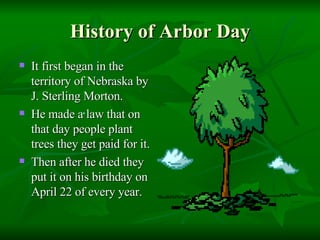arbor day | PPT