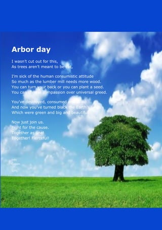 A tribute to trees in students' words | PDF