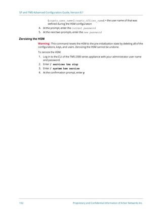 Arbor Networks SP and TMS Advanced Configuration Guide | PDF