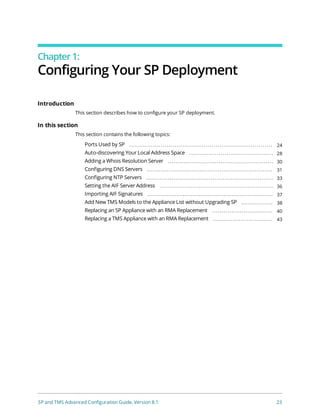 Arbor Networks SP and TMS Advanced Configuration Guide | PDF