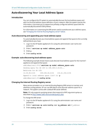 Arbor Networks SP and TMS Advanced Configuration Guide | PDF