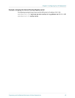 Arbor Networks SP and TMS Advanced Configuration Guide | PDF