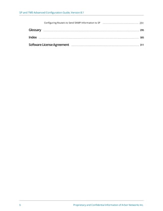 Arbor Networks SP and TMS Advanced Configuration Guide | PDF