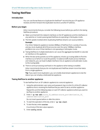 Arbor Networks SP and TMS Advanced Configuration Guide | PDF
