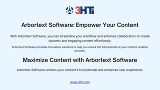 Arbortext Software Unleashing Your Content Potential.pptx