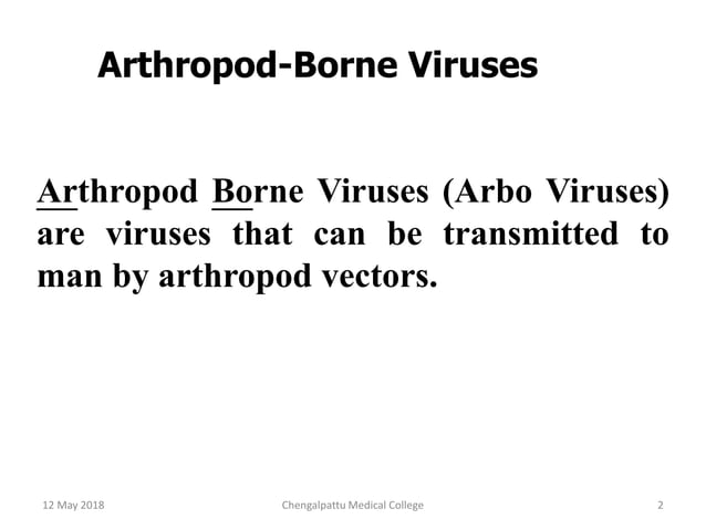 Arbo viral diseases | PPTX