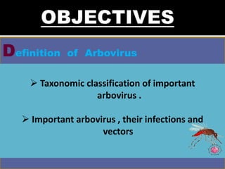 Arboviruses: Definition and Classification | PPTX