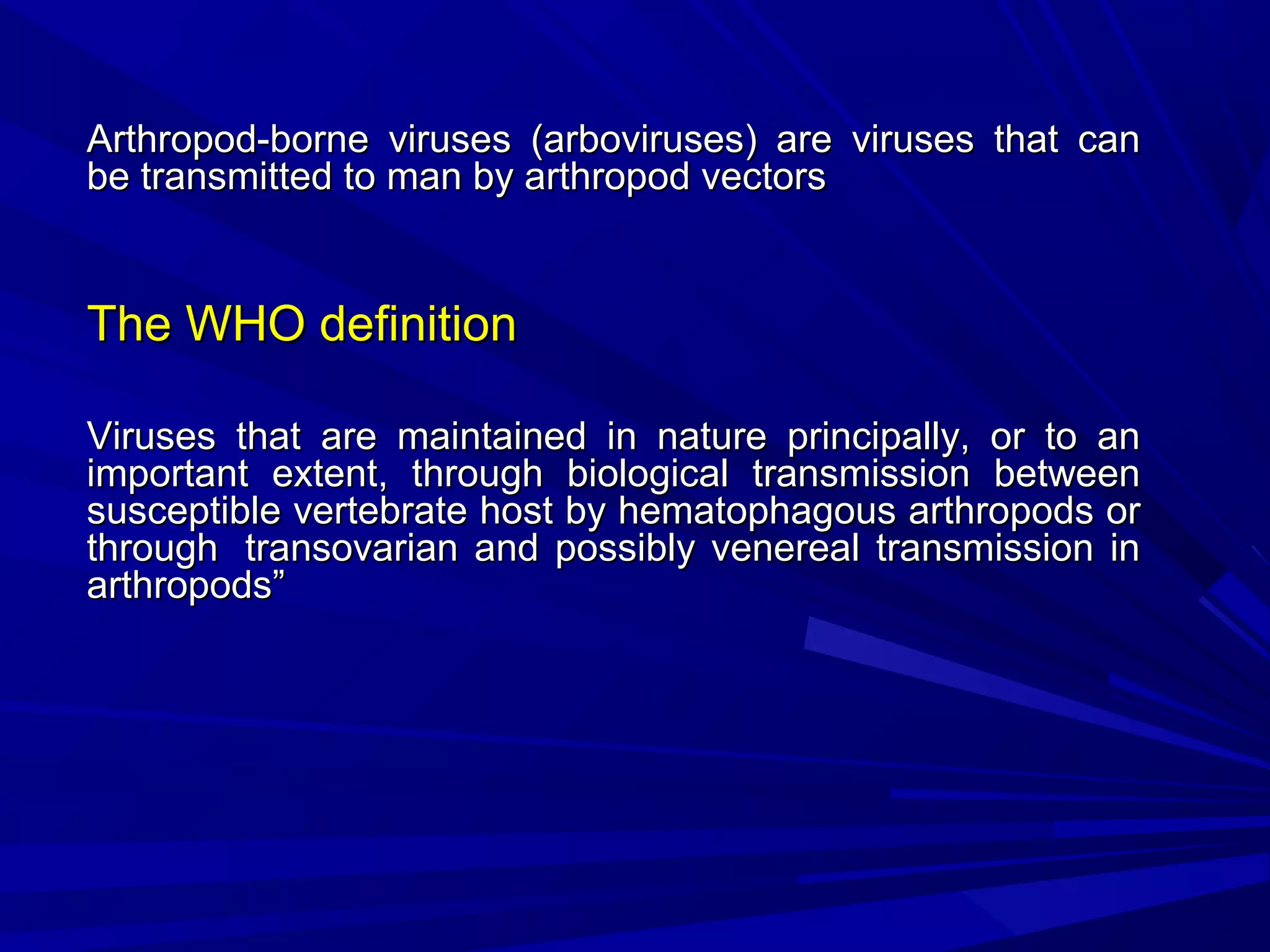 Arboviruses | PPT