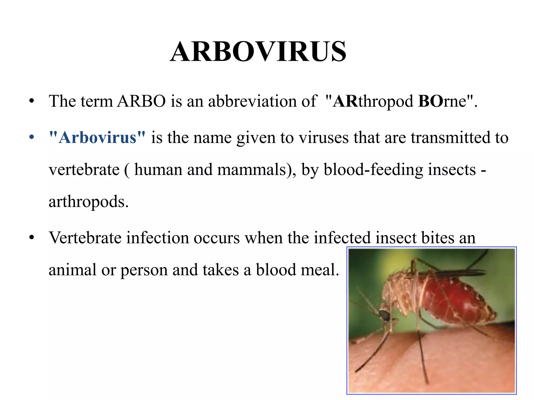 Arbo viruses | PPTX