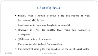 Arboviral infections in India. | PPTX