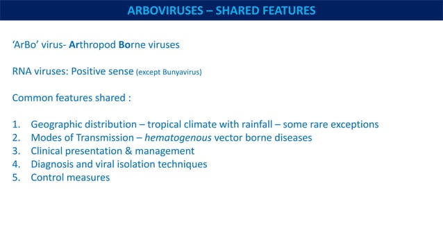 Comprehensive overview of Mosquito-borne Arboviruses | PPT
