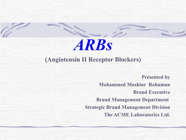 Current status of ARBs in BD.ppt