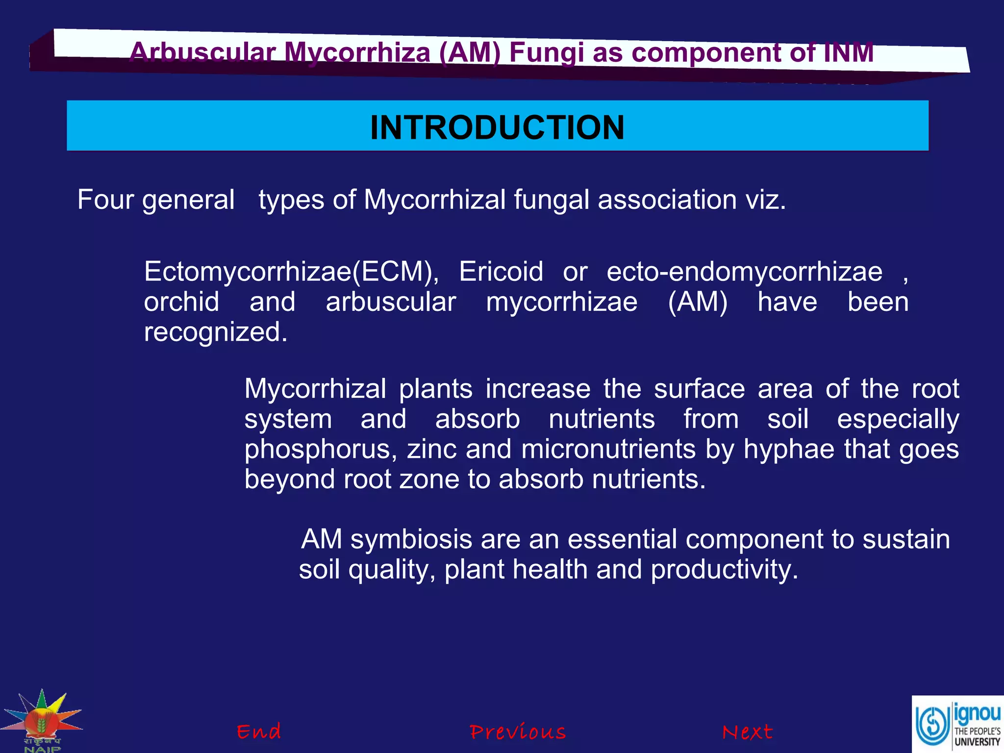mycorrhizae as a component of inm 2 | PPT